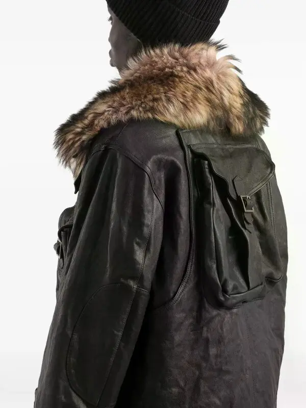 Dolce & Gabbana Fur-trimmed Pocket Coat