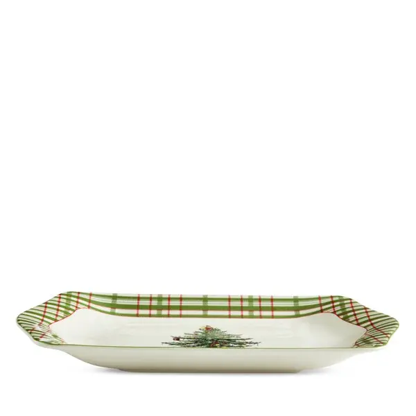 SPODE Christmas Tree Annual Dessert Tray