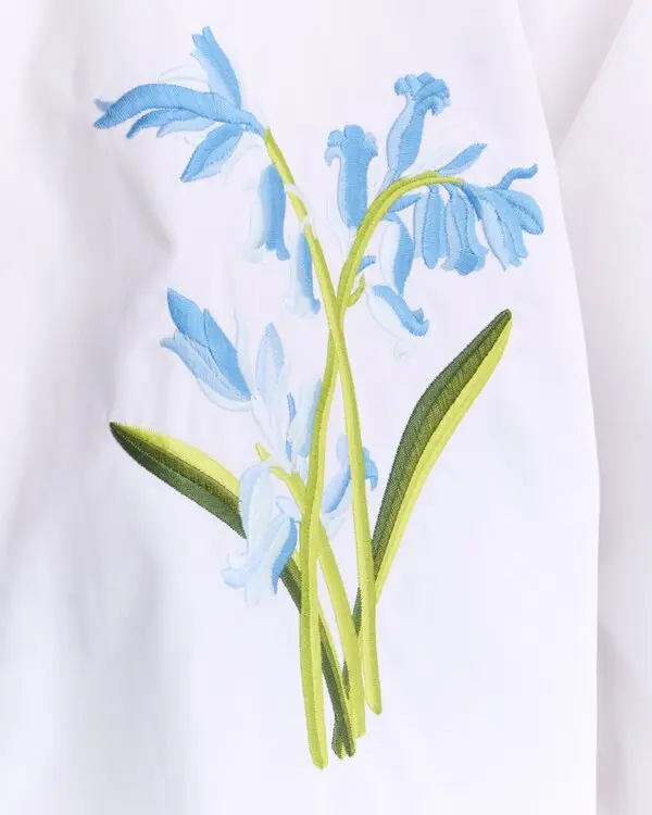 Stella McCartney Flower Embroidered Shirt - Pure White