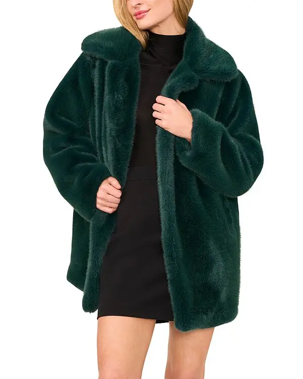 Ted Baker London Faux Fur Coat - Rain Forest