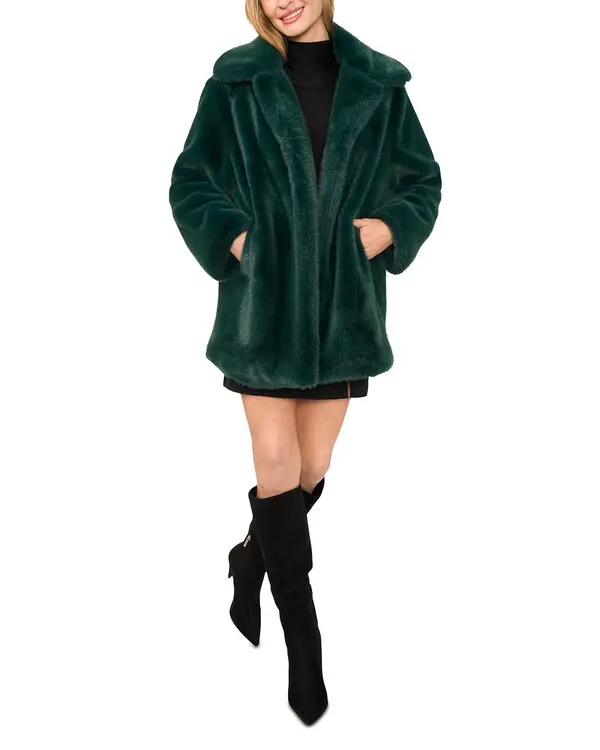 Ted Baker London Faux Fur Coat - Rain Forest
