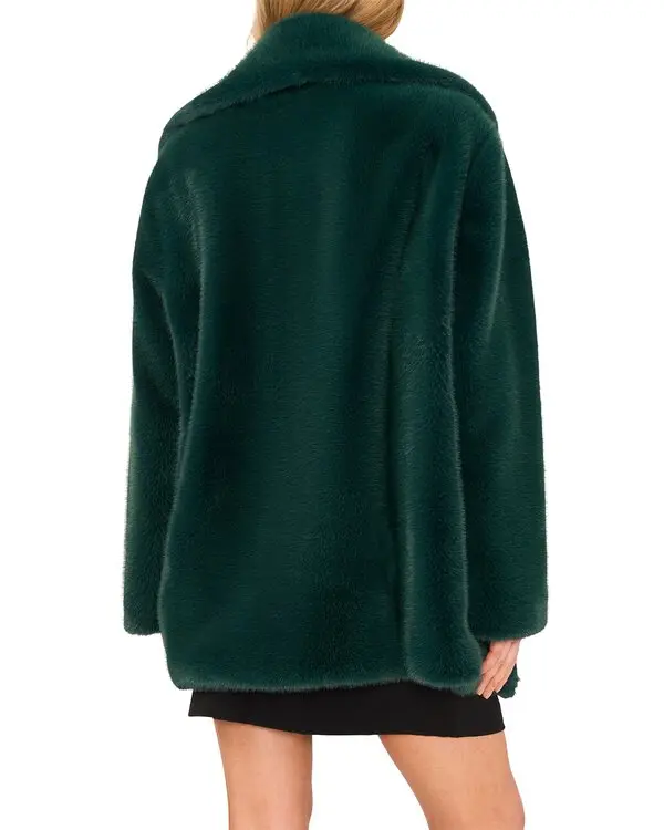 Ted Baker London Faux Fur Coat - Rain Forest