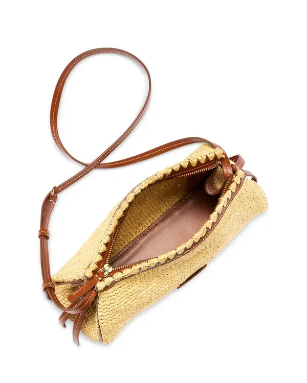 Staud Maude Raffia Convertible Clutch - Naturalta