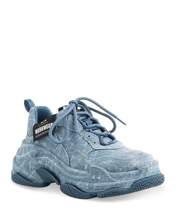 Balenciaga Triple S Workwear Sneakers - Blue Multi