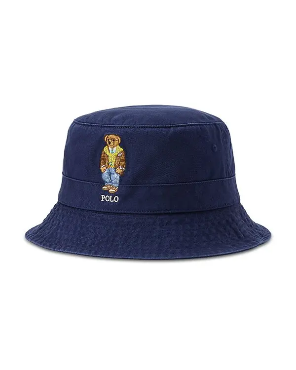 Polo Ralph Lauren Polo Bear Twill Bucket Hat - Navy