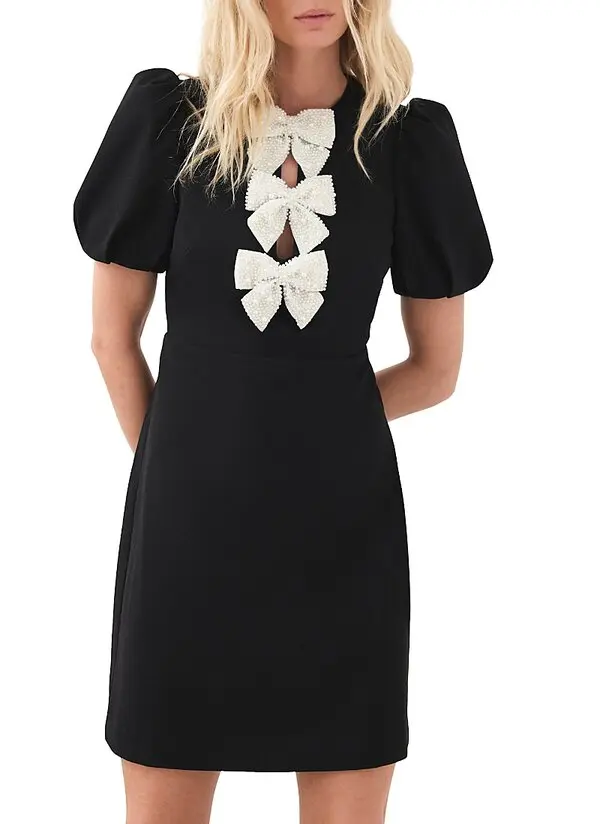 Mint Velvet Bow Detail Mini Dress