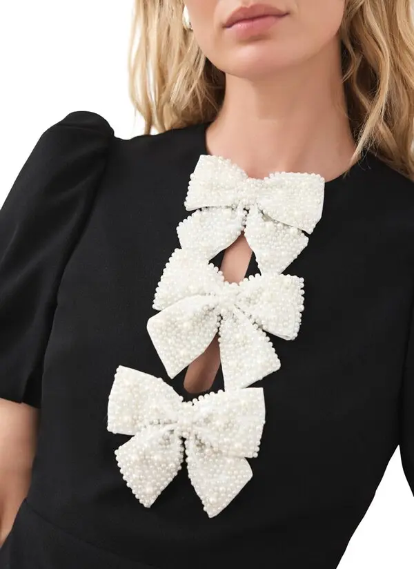Mint Velvet Bow Detail Mini Dress