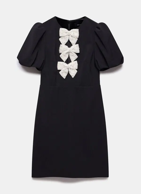 Mint Velvet Bow Detail Mini Dress