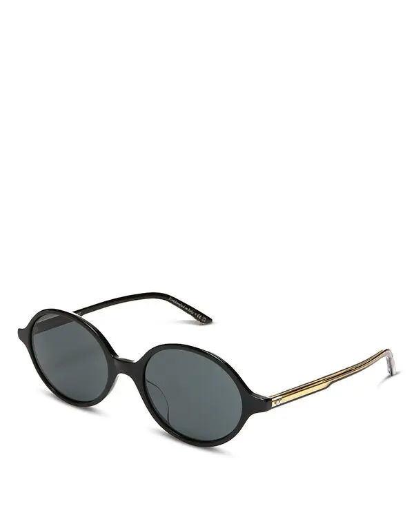 Khaite X Oliver Peoples Oval Sunglasses - Black