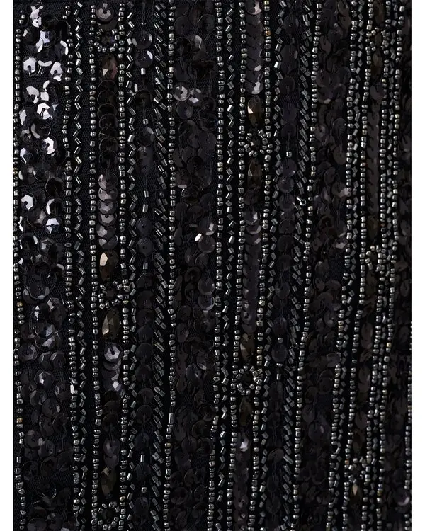 Aidan Mattox Beaded Cape Gown