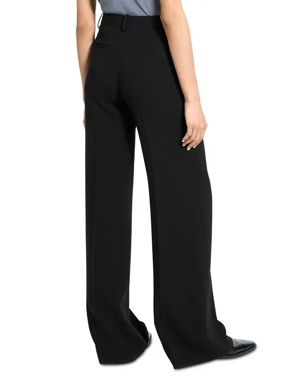 Theory Fluid Flare Trousers - Black