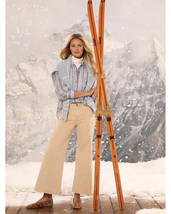 NIC+ZOE Drifty Painted Stripe Cotton Shirt