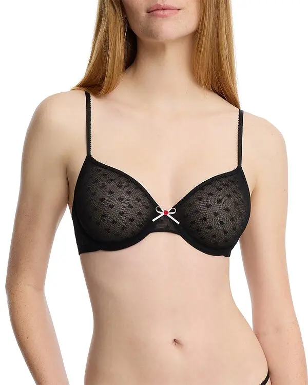 SKARLETT BLUE Heart Breaker Underwire Bra - Black