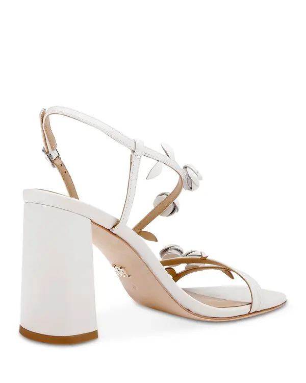Badgley Mischka Orsola Strappy Sandals - White Leather