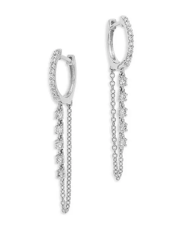Bloomingdale'S Diamond Drop Earrings - White Gold
