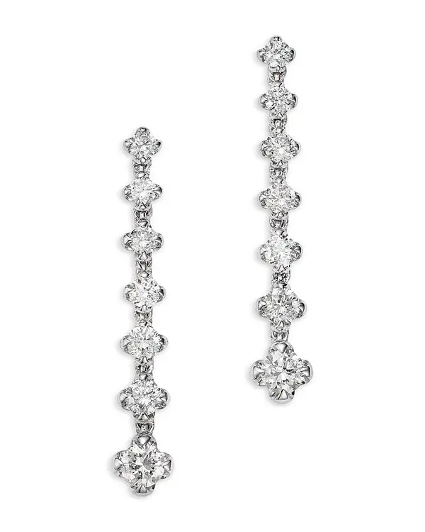 Bloomingdale'S Diamond Linear Earrings 1.0 Tcw - White Gold