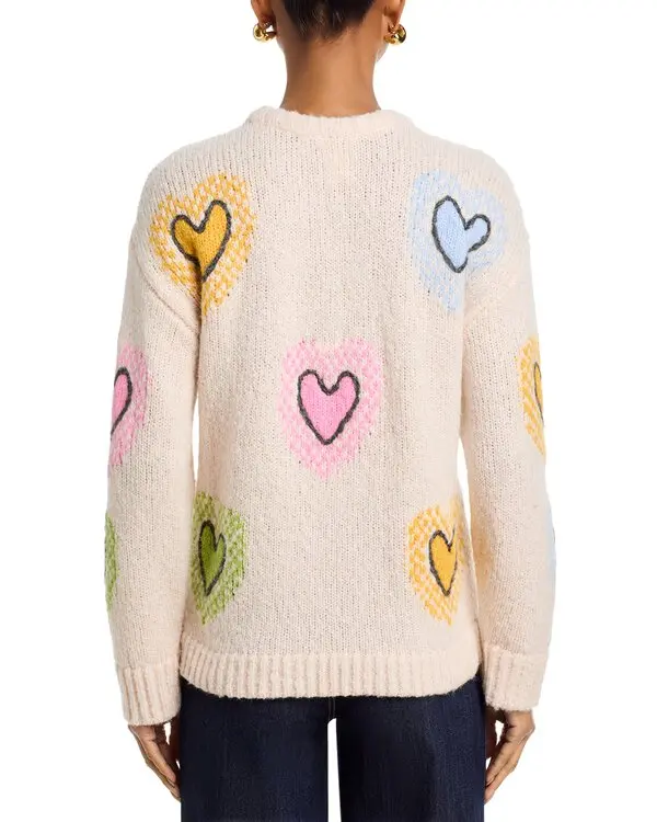 Cinq À Sept Chunky Love Sweater - Ivory Multi