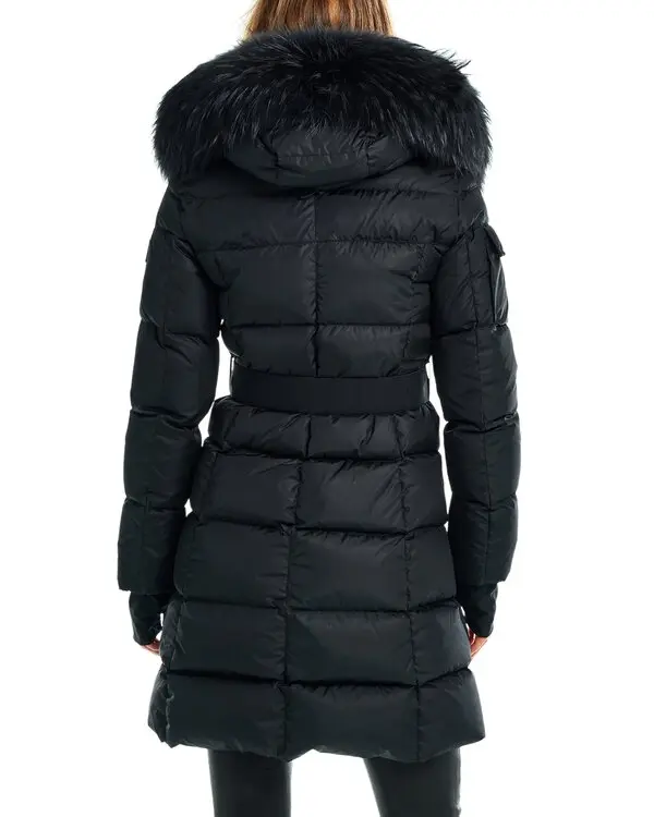 Sam. Infinity Down Coat With Shearling Trimmed Hood
