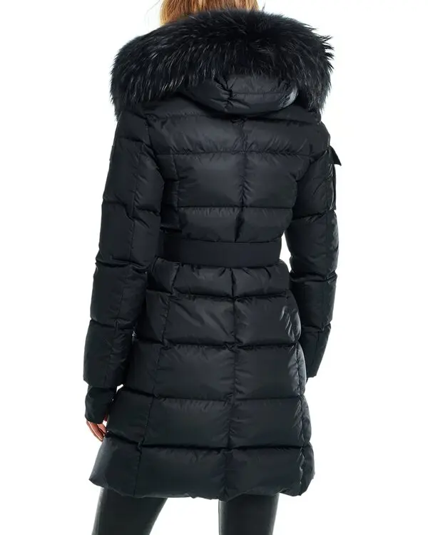 Sam. Infinity Down Coat With Shearling Trimmed Hood