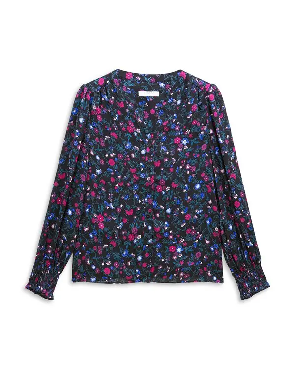 HOBBS LONDON Tasha Button Front Blouse