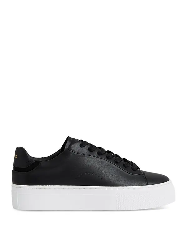 REISS Francesca Low Top Sneaker - Black