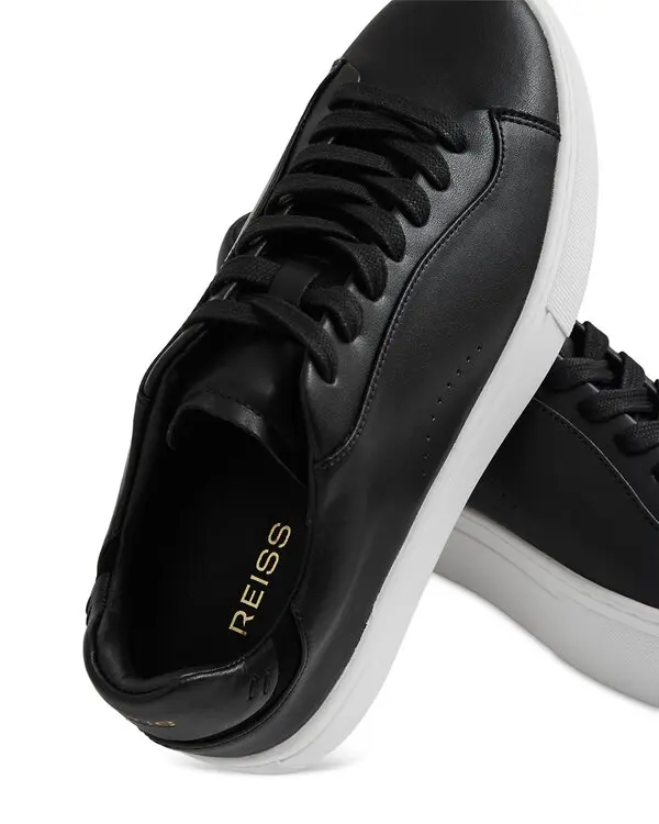 REISS Francesca Low Top Sneaker - Black