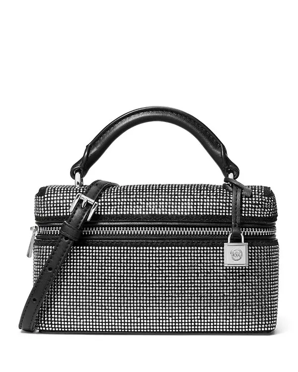 Michael Kors Leather Crossbody Bag - Black