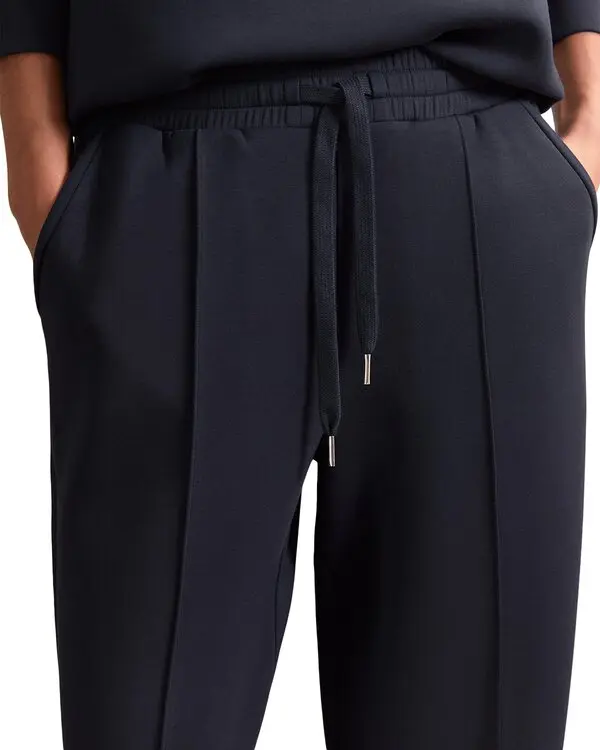 REISS Jemma Wide Leg Joggers - Navy