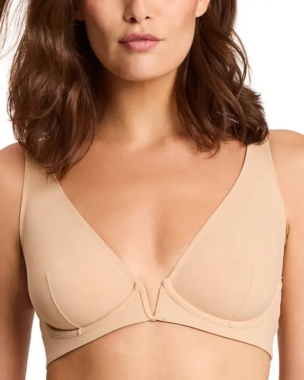 Commando Classic Plunge Underwire Bra - Beige