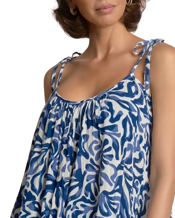 Elan Printed Tie-strap Top