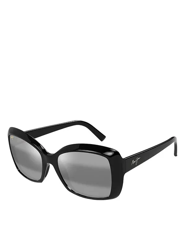 Maui Jim Lonomea Cat Eye Sunglasses - Black