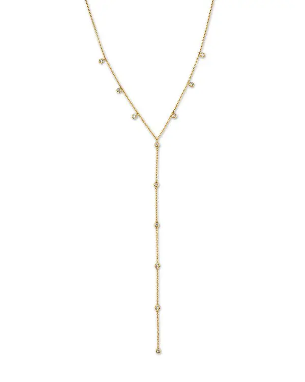 Bloomingdale'S Diamond Lariat Necklace 0.6 Tcw - Gold