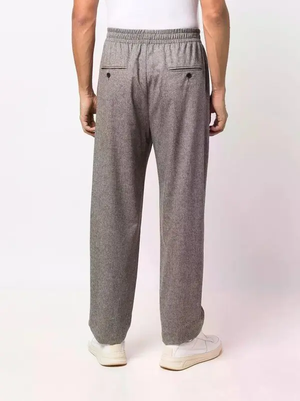 MARANT Elasticated Wool-cotton Blend Track Pants