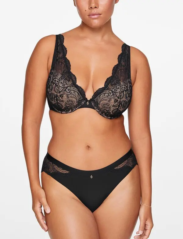 THIRDLOVE Lace Contour Plunge Bra