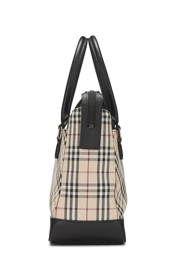 Burberry Jacquard Check Handbag