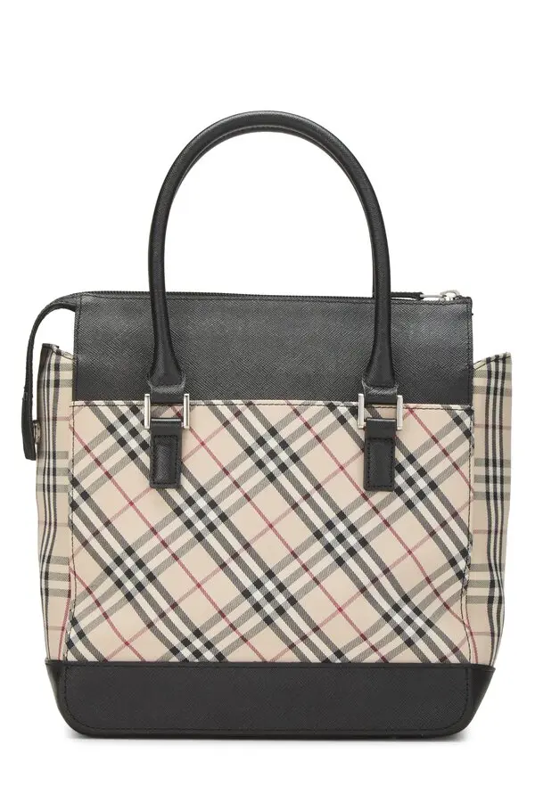 Burberry Jacquard Check Handbag