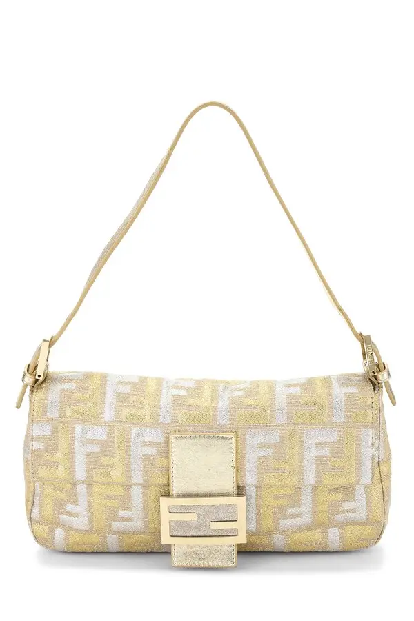 Fendi Metallic Lurex Baguette