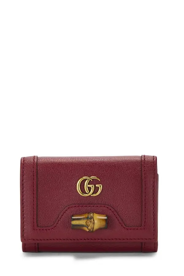 Gucci Bamboo Compact Wallet - Red
