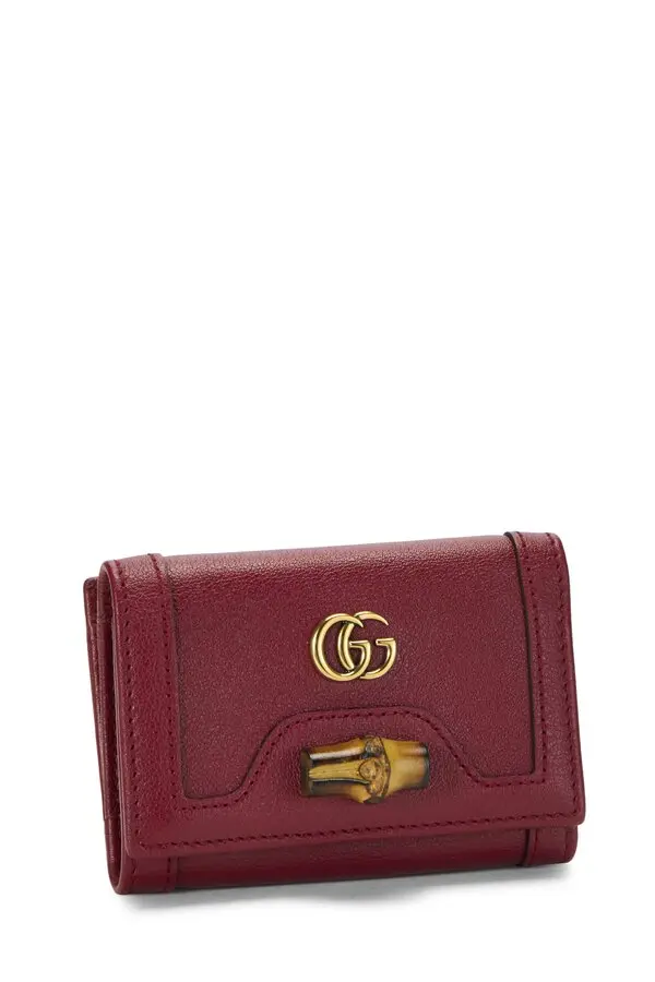 Gucci Bamboo Compact Wallet - Red