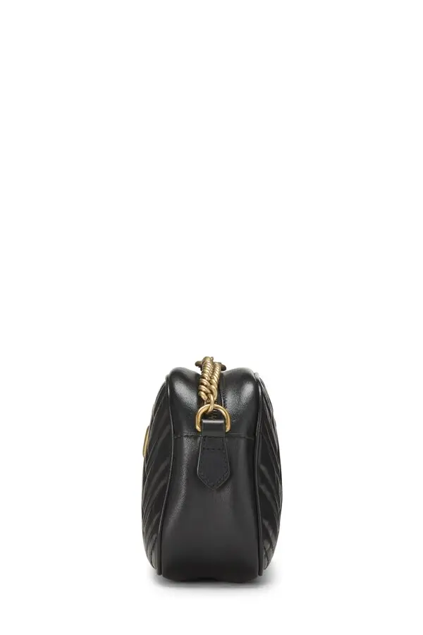 Gucci Gg Marmont Quilted Leather Crossbody Bag - Black