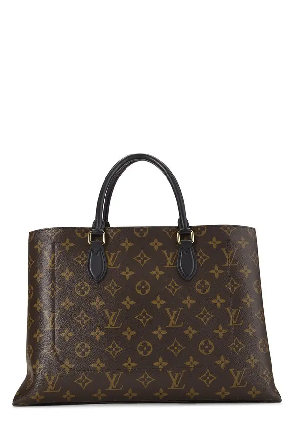 LOUIS VUITTON Monogram Canvas Flower Tote - Brown