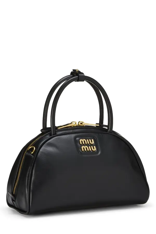 Miu Miu Leather Convertible Top Handle Bag