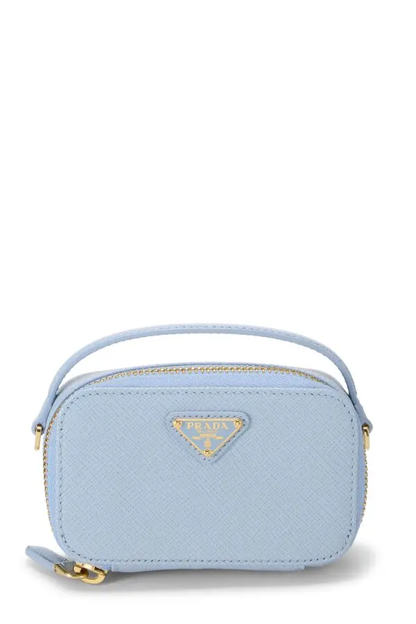 Prada Saffiano Pouch - Blue