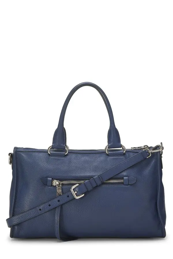 Prada Vitello Daino Convertible Zip Handbag