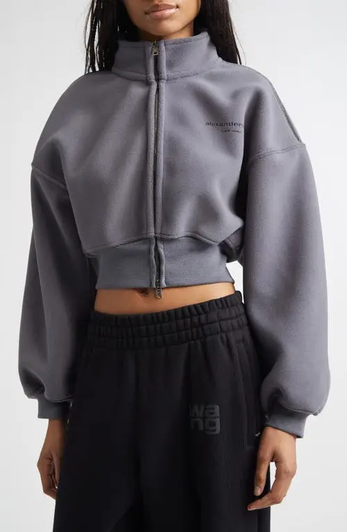 Alexander Wang Crop Jacket - Alloy
