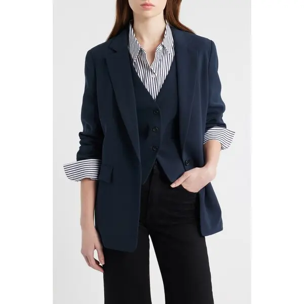 Rag & Bone Jennifer Slim Fit Vest And Blazer Set