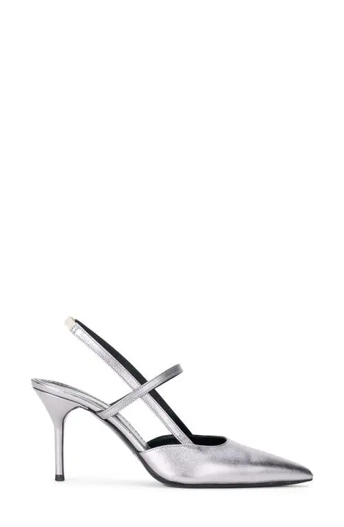Staud Sebastian Slingback Sandal - Pewter