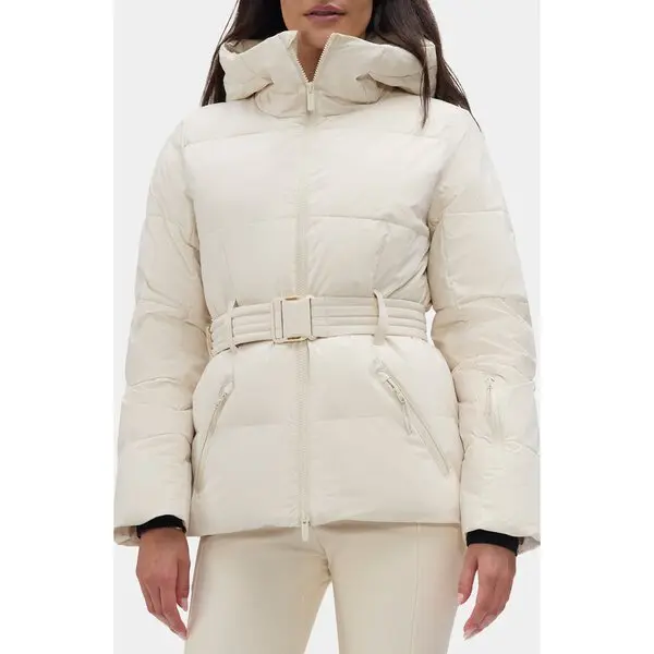 HALFDAYS Hedy Ski Puffer Jacket - Oatmilk