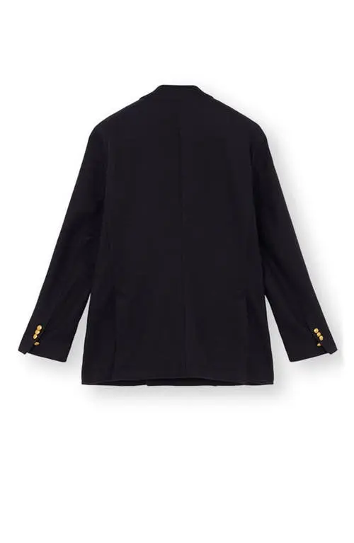 FORTELA David Double-breasted Jacket - Navy Blue
