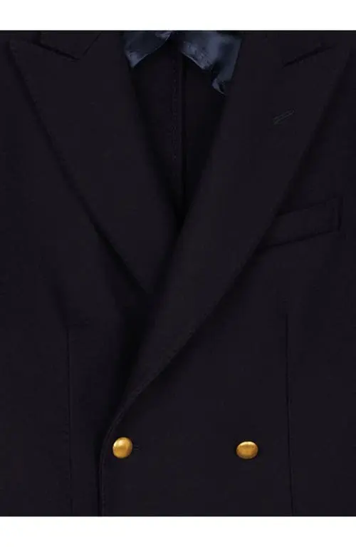 FORTELA David Double-breasted Jacket - Navy Blue